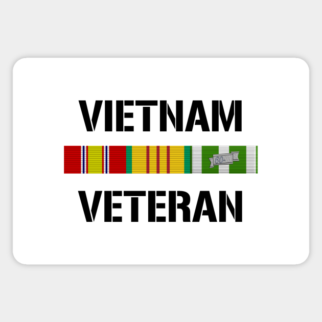 Vietnam Veteran Ribbon Bar Vietnam Veteran Sticker Teepublic